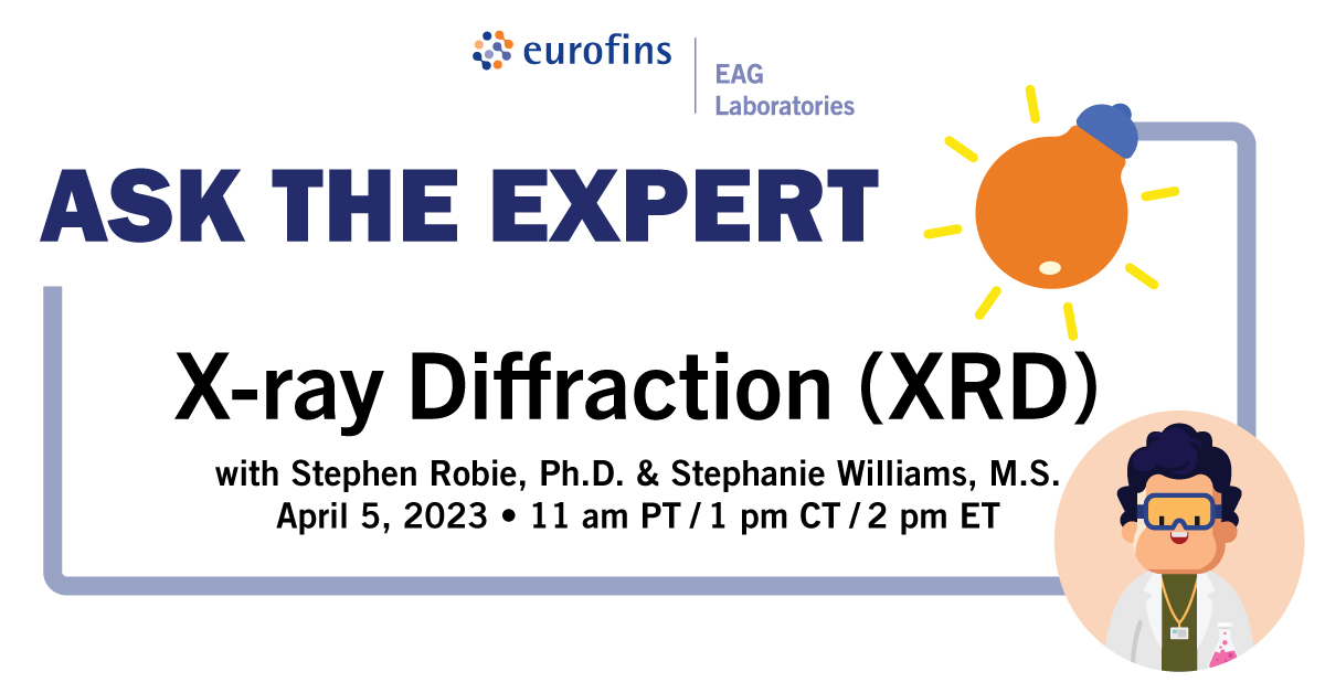 Ask the Expert: X-ray Diffraction (XRD) - EAG Laboratories
